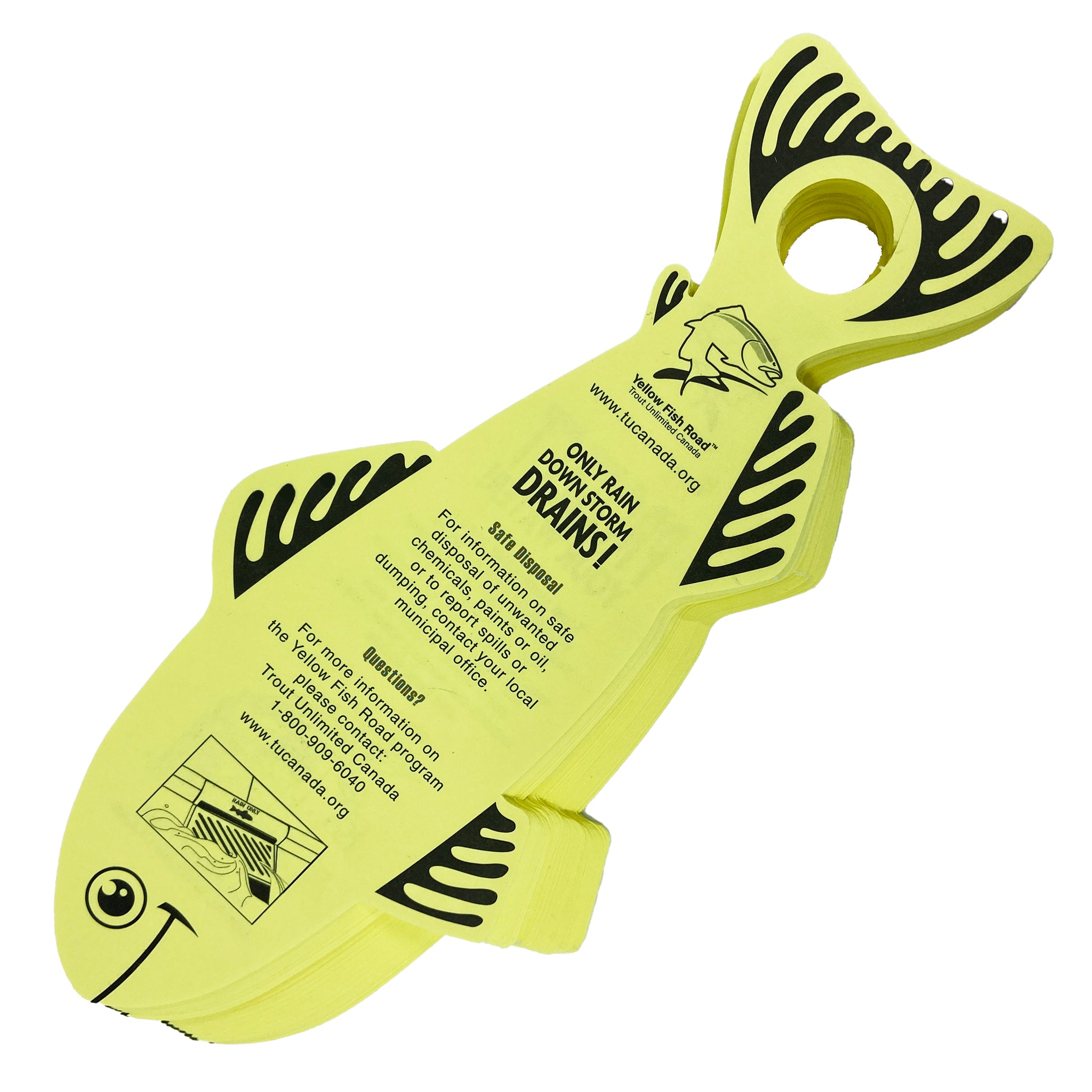 The Yellow Fish Road™ Door Hangers (75/pkg) – Freshwater Conservation ...
